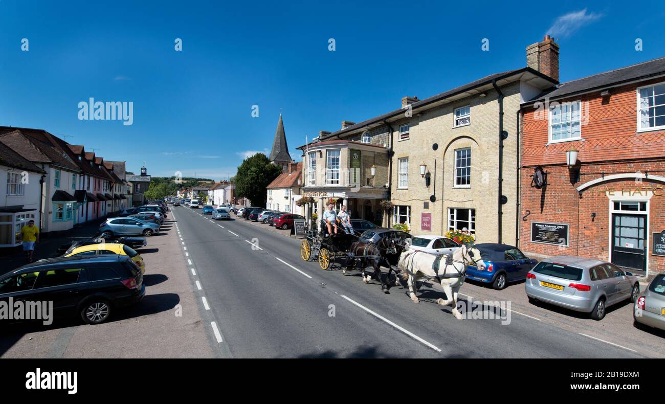 The High Street Stockbridge Hampshire Stock Photo - Alamy
