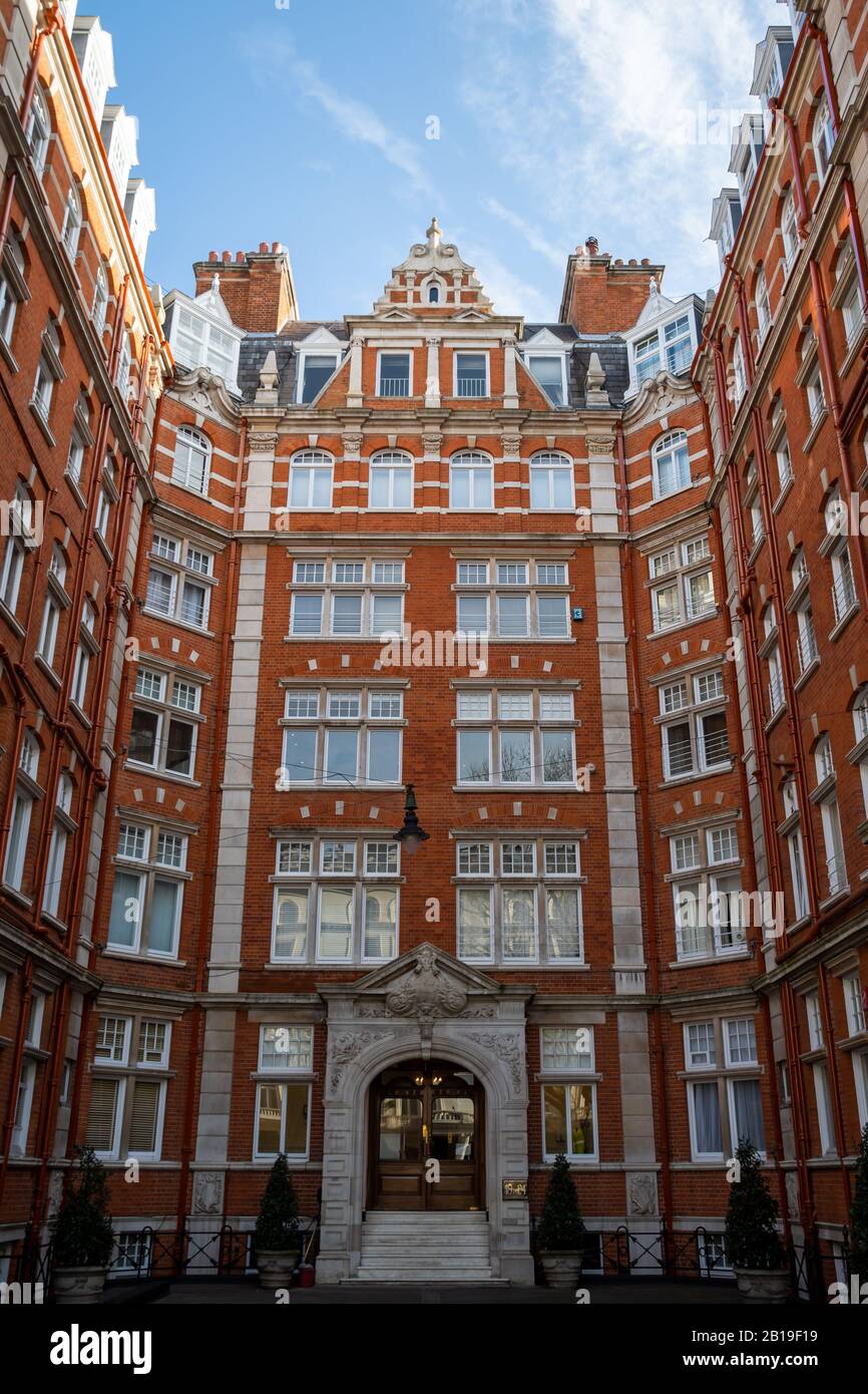 Large red brick building in South Kensington in London, England Stock ...