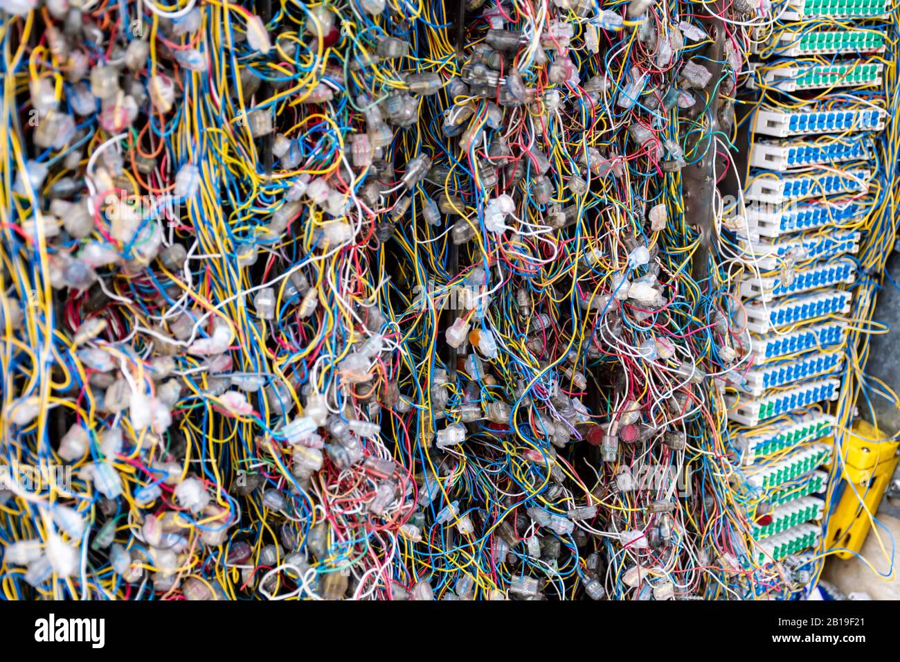 An open Primary Connection point box on a street in London Stock Photo ...