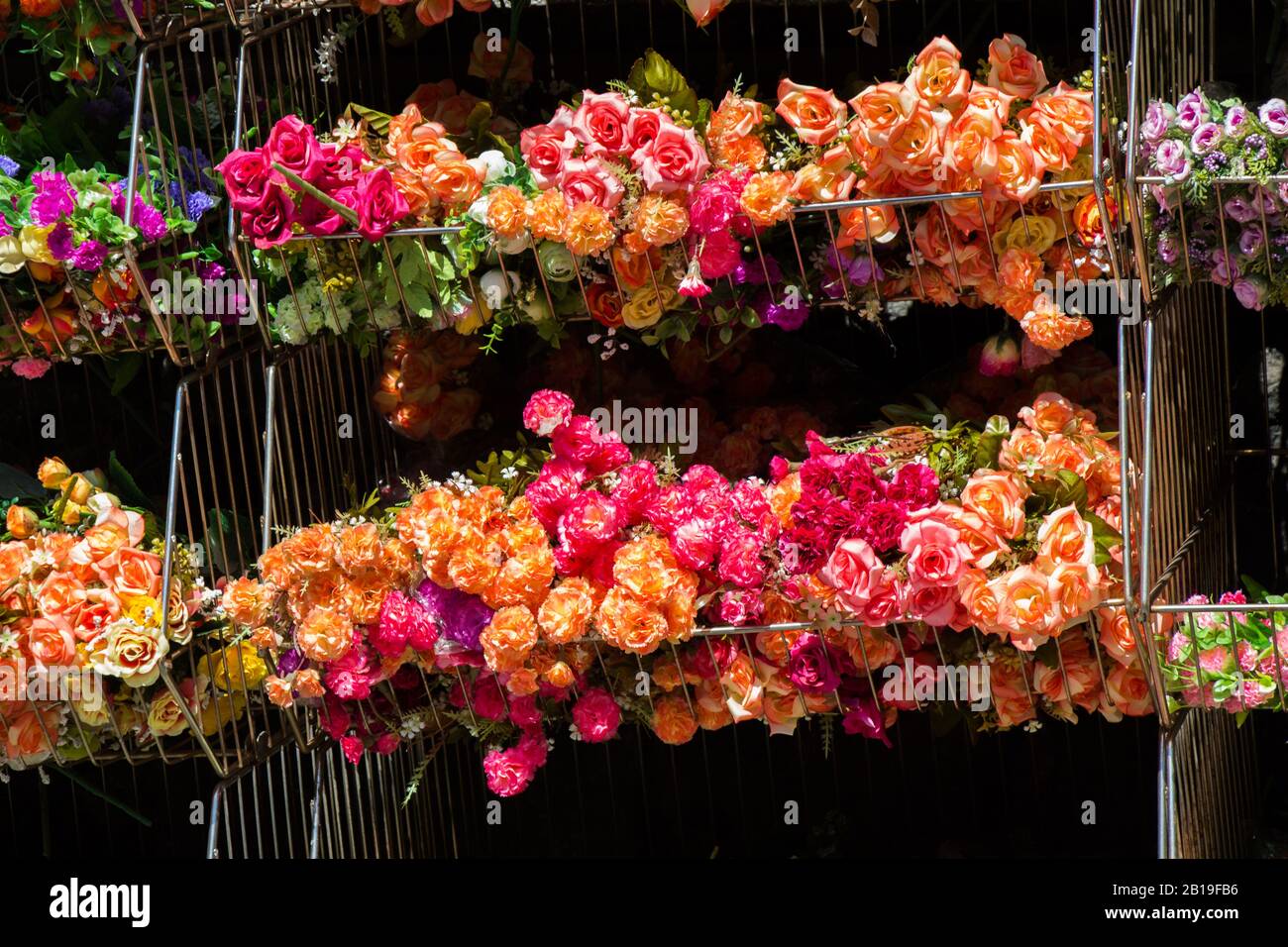 Colorful fake artificial flowers hi-res stock photography and images ...