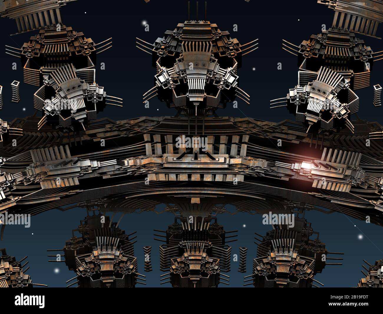 Computer rendered virtual scenery for art and entertainment Stock Photo ...