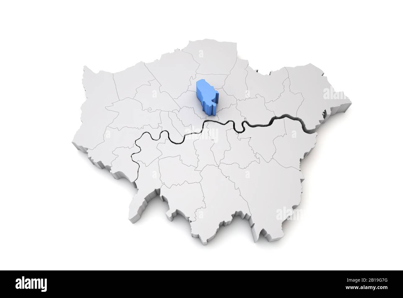 Islington london aerial hi-res stock photography and images - Alamy