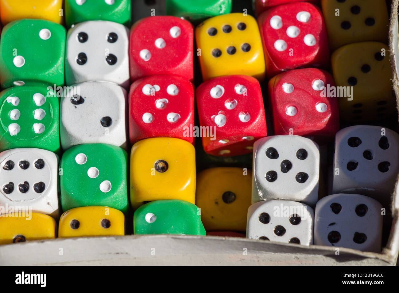 Dice on the table hi-res stock photography and images - Alamy