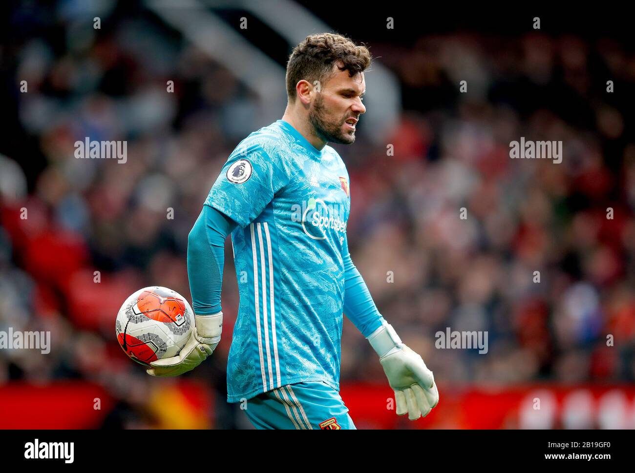Watford's goalkeeper Ben Foster during the Premier League match at Old ...