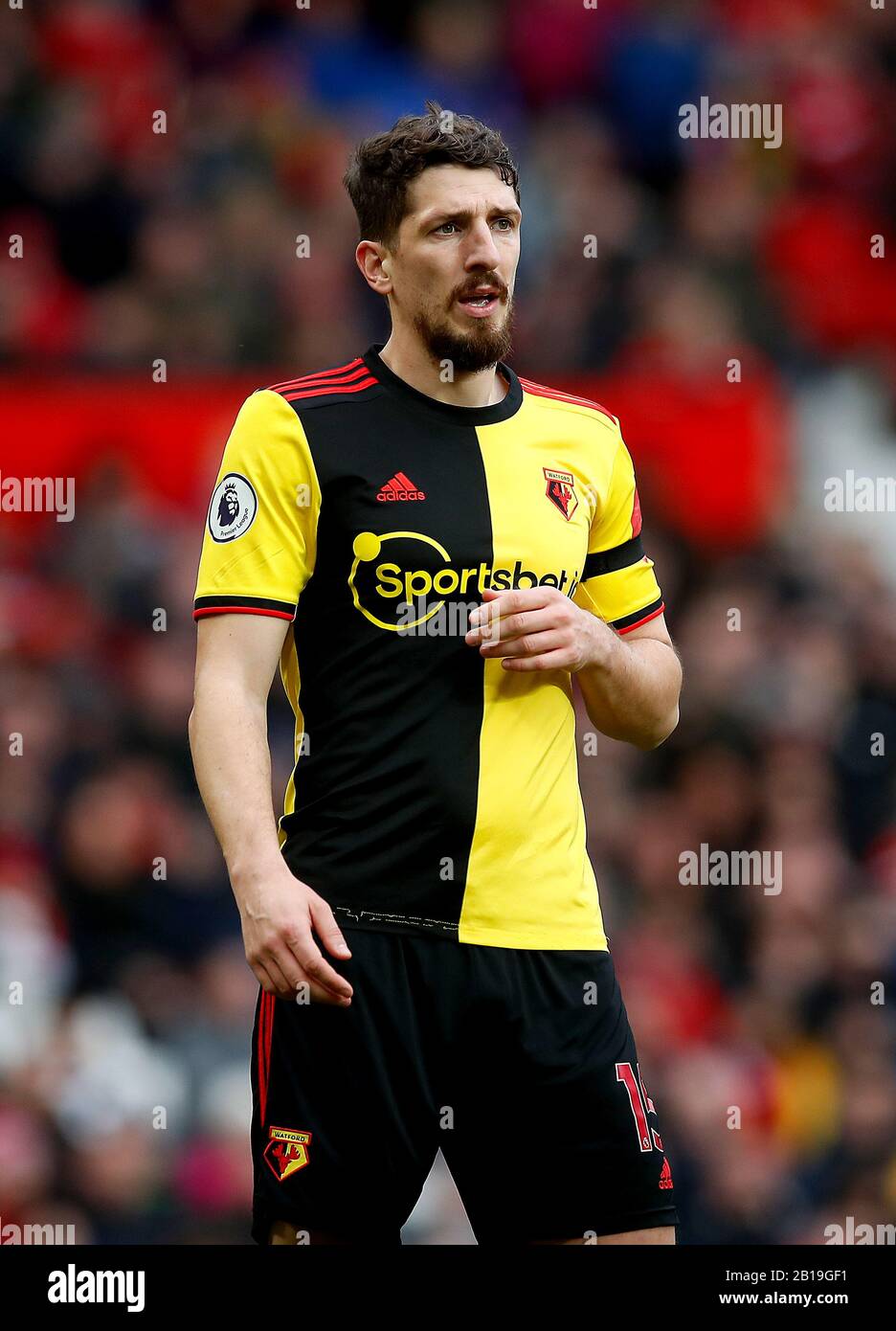 Watford's Craig Cathcart during the Premier League match at Old ...