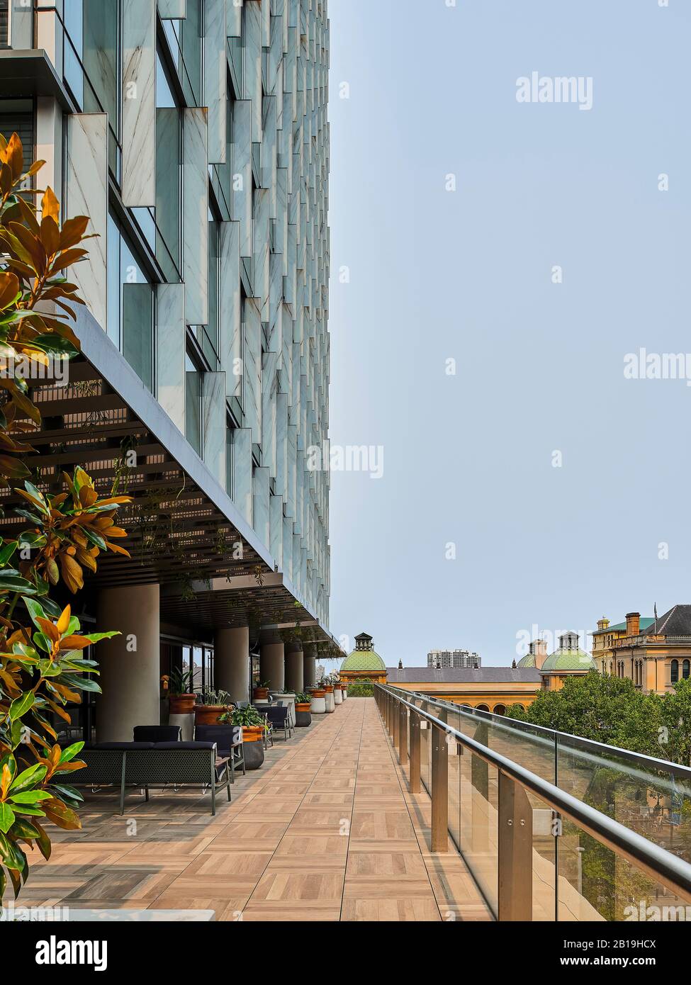 Podium level outdoor terrace. Sixty Martin Place, Sydney, Australia ...