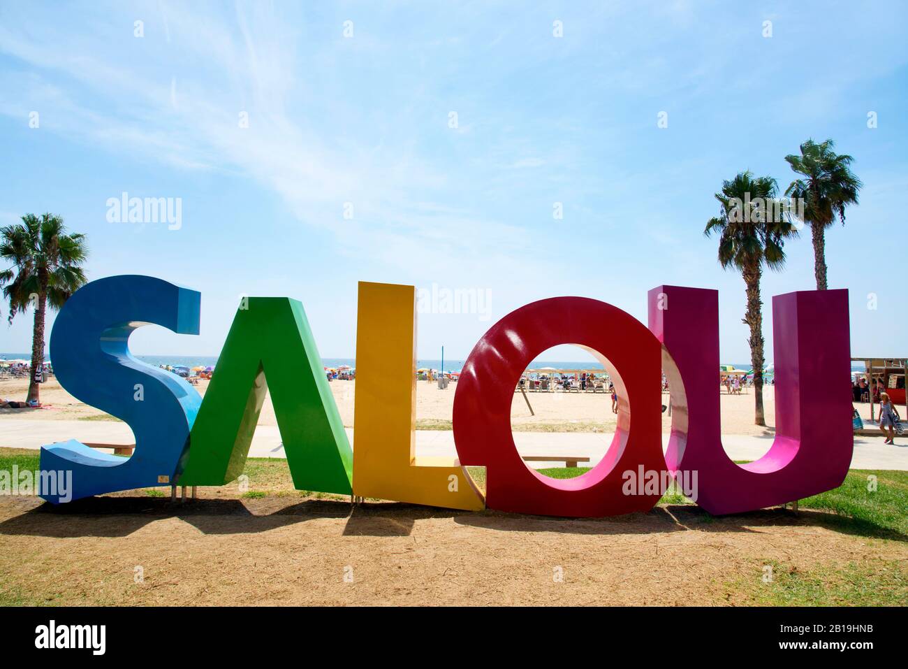 Costa salou beach scene hi-res stock photography and images - Alamy