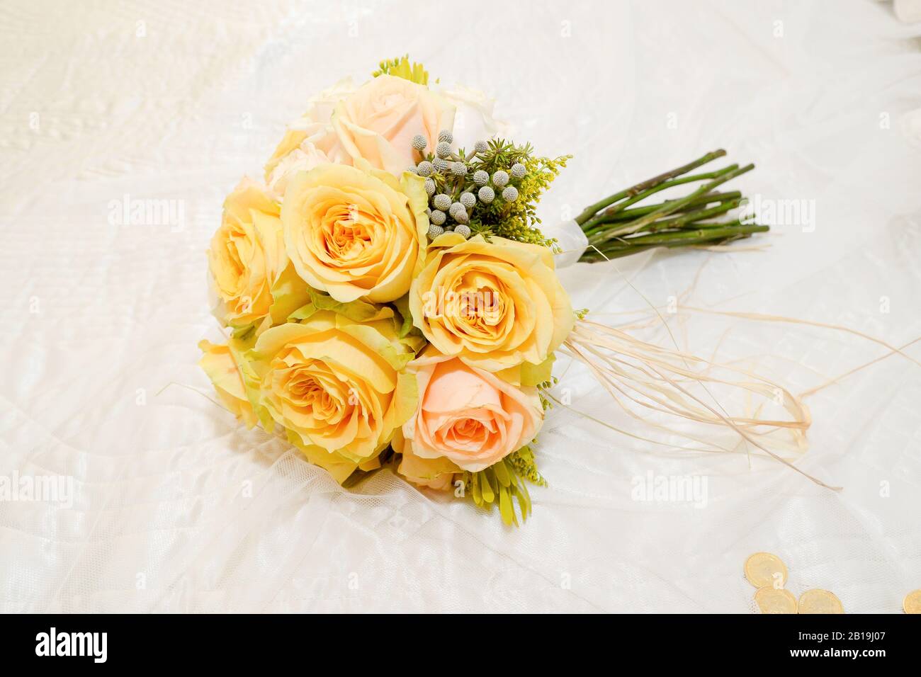 Pale Yellow Rose Bouquet