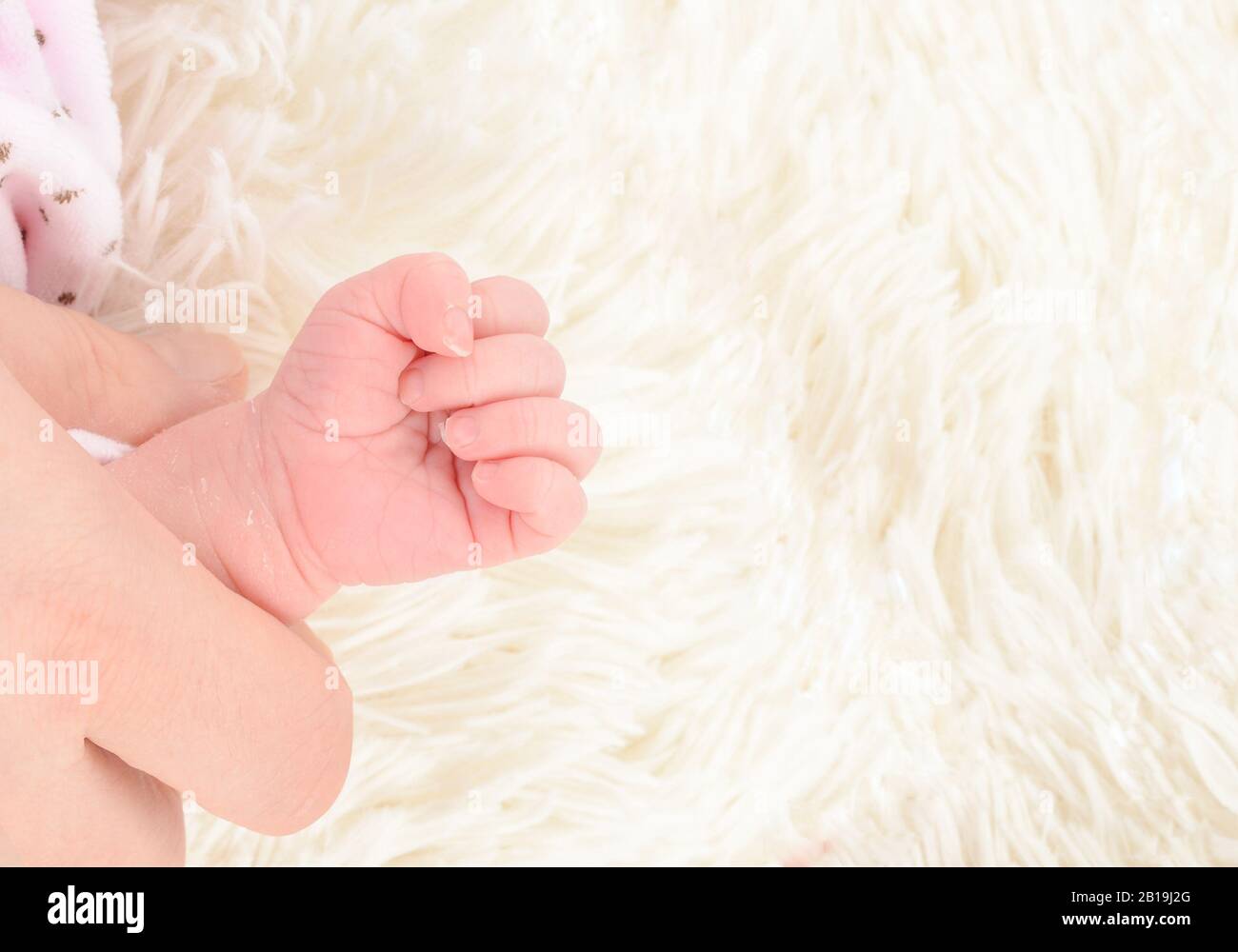 Little hand of newborn Stock Photo - Alamy