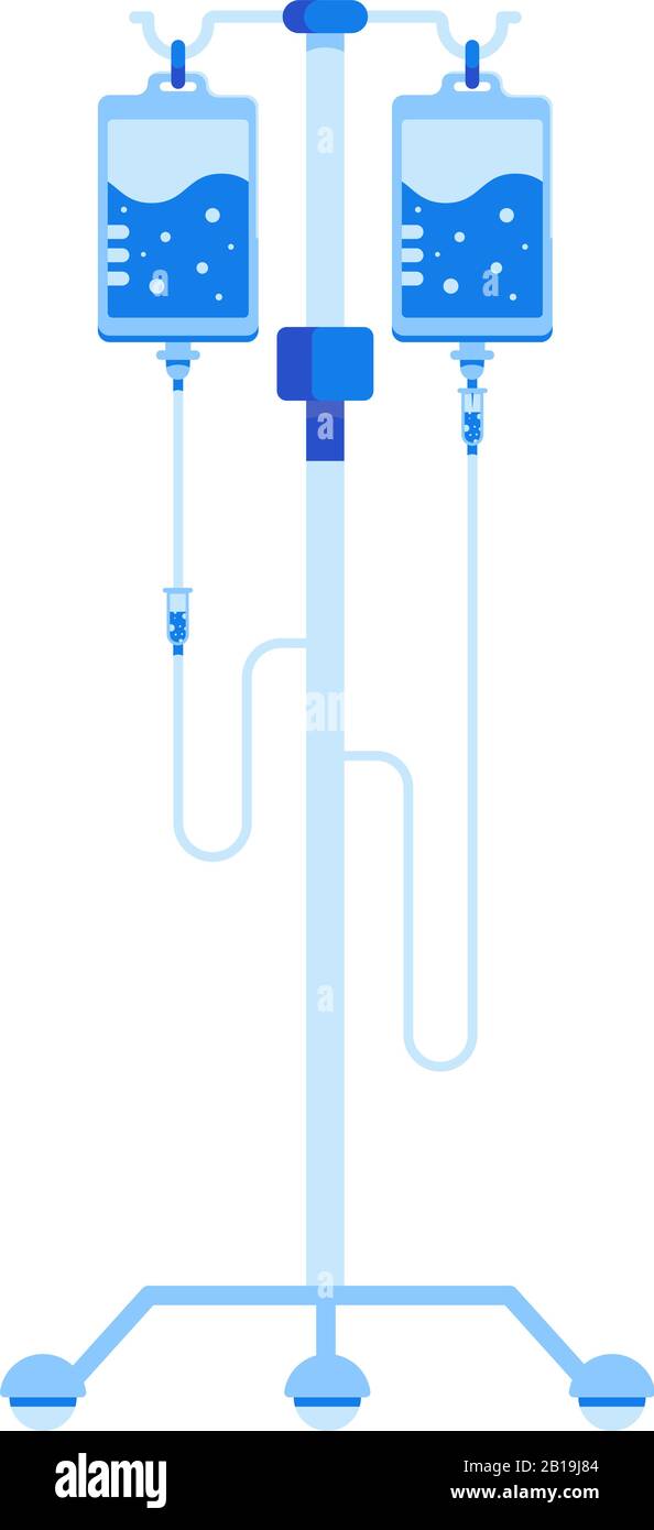 Intravenous infusion illustration vector on white background. Medicine ...