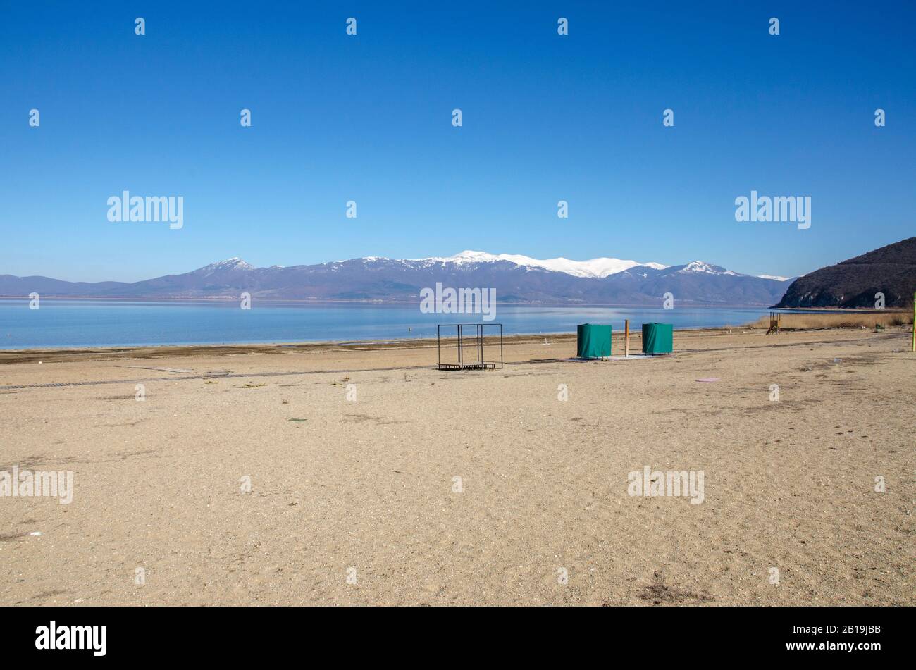 Prespa Lake, Macedonia - Stenje Beach Stock Photo - Alamy