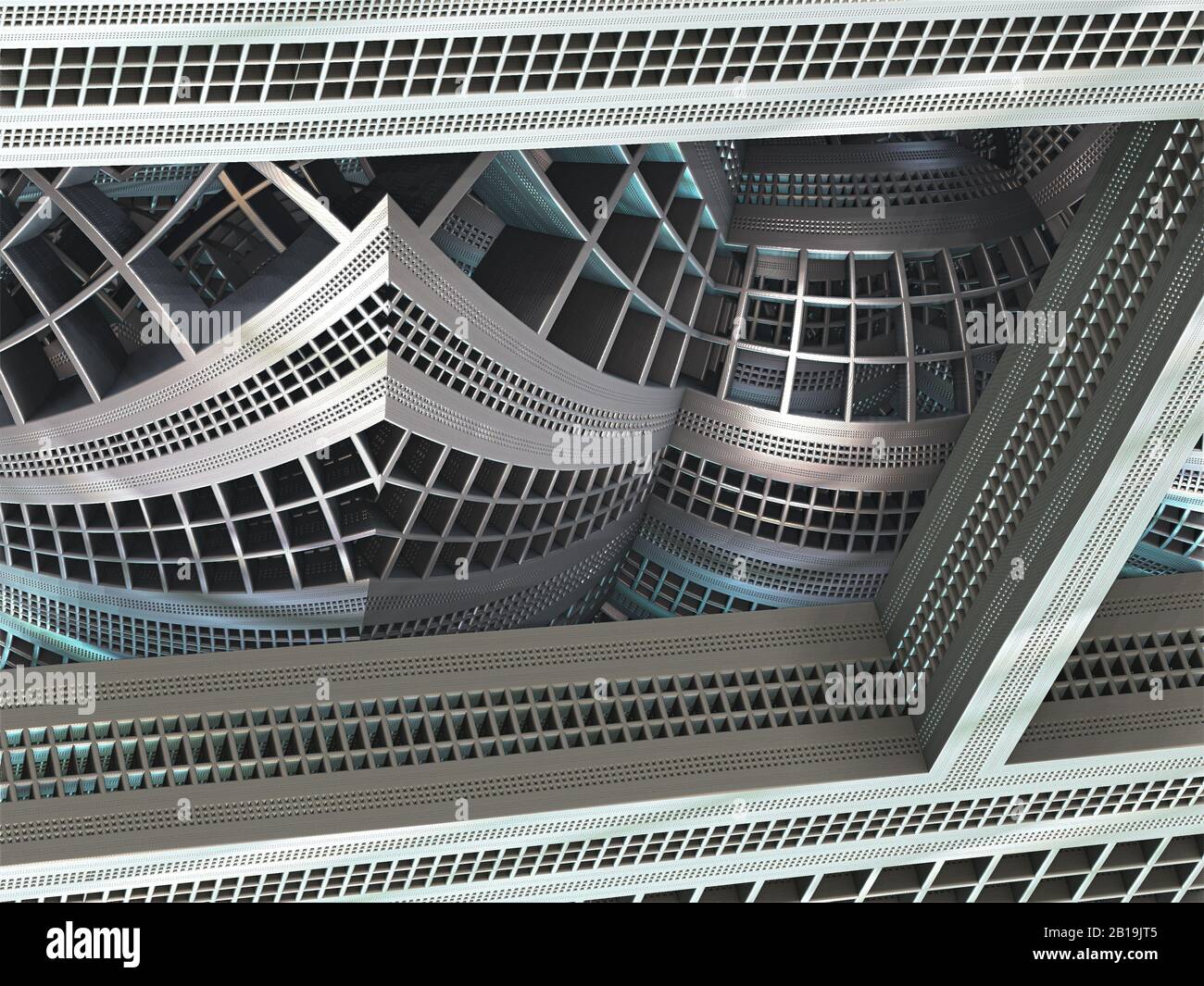 Computer rendered virtual scenery for art and entertainment Stock Photo ...