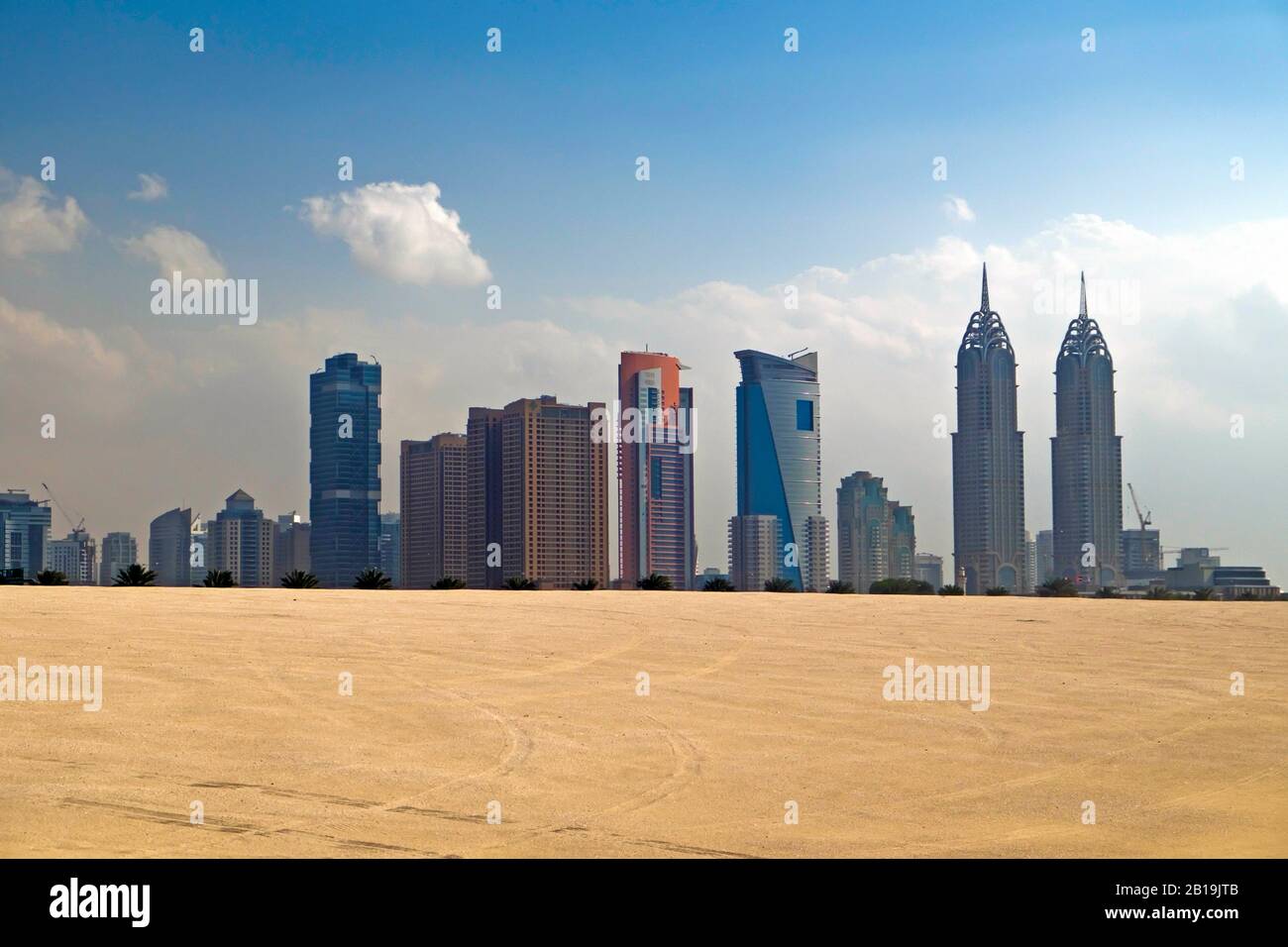 The beautiful Al Sufouh beach, Dubai, United Arab Emirates, Middle East ...