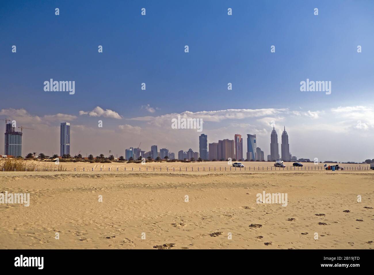 The beautiful Al Sufouh beach, Dubai, United Arab Emirates, Middle East ...