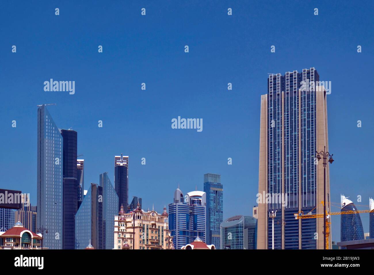 Skyline of skyscrapers, Dubai, United Arab Emirates, Middle East, Asia ...