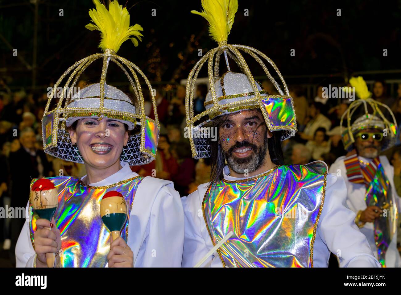 FUNCHAL, PORTUGAL - FEBRUARY 2020: Participants of Madeira island ...