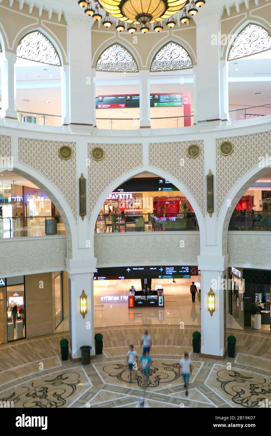 Customers inside the Dubai Mall, one of the largest shopping centers in ...