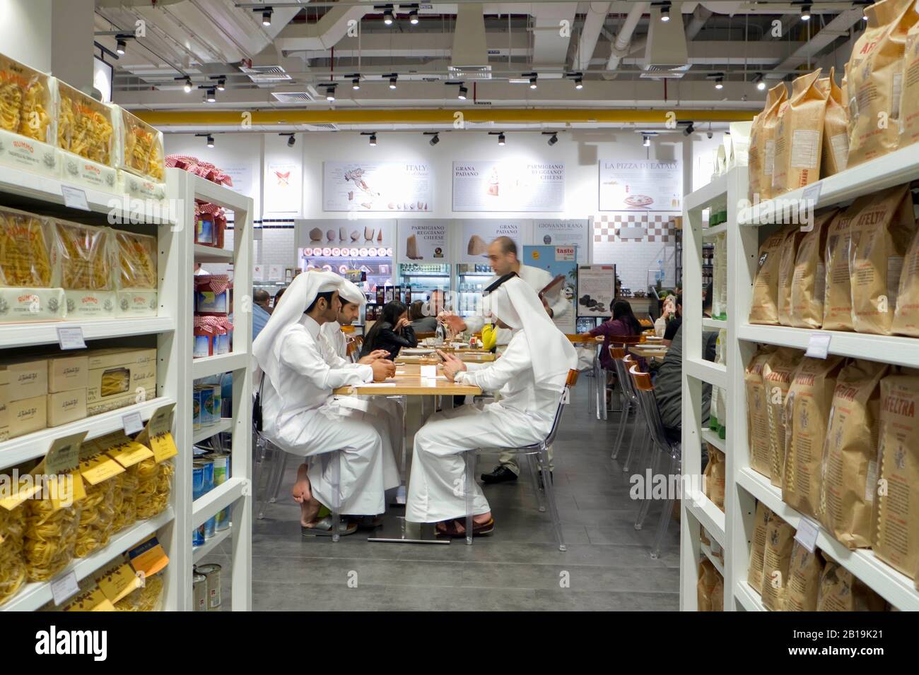 Eataly Italian supermarket and restaurant inside Dubai Mall shopping ...