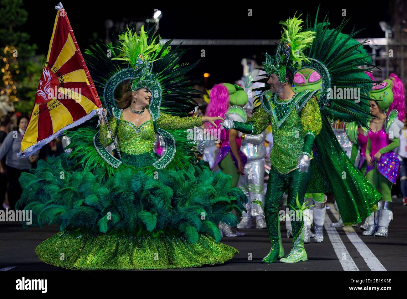 FUNCHAL, PORTUGAL - FEBRUARY 2020: Participants of Madeira island ...