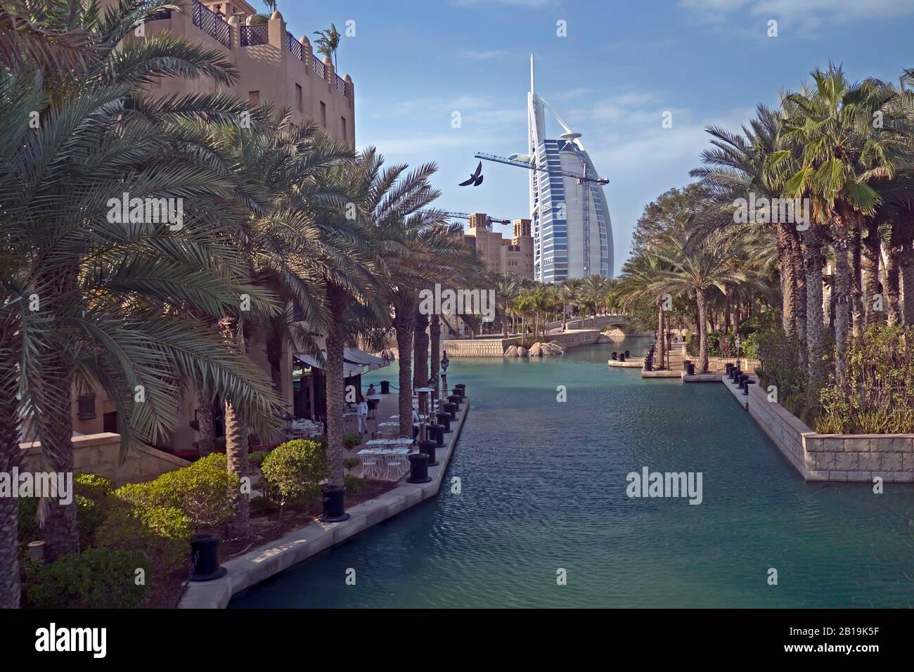 Madinat Jumeirah resort and Burj Al Arab luxury hotel, Dubai, United ...