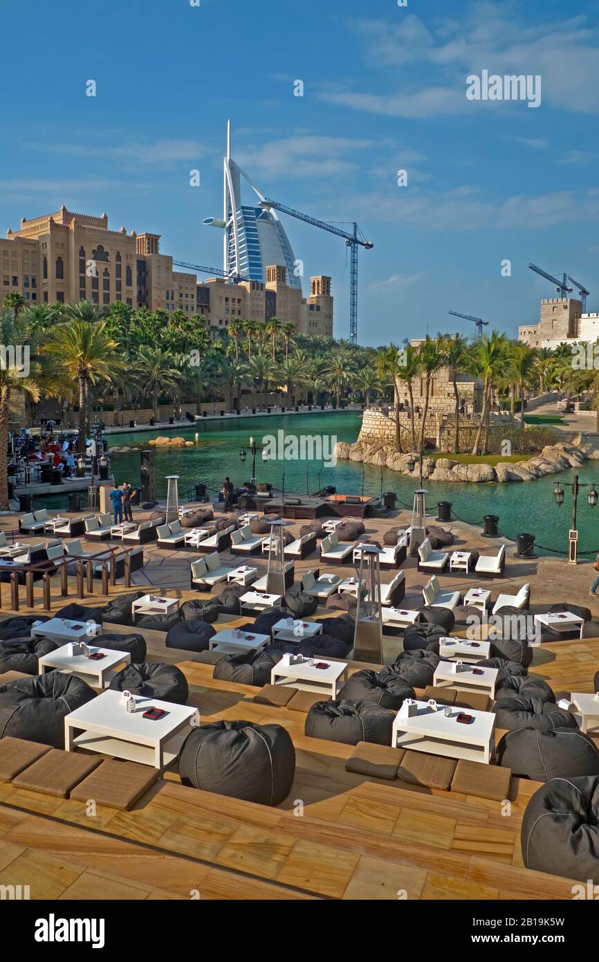 Madinat Jumeirah resort and Burj Al Arab luxury hotel, Dubai, United ...
