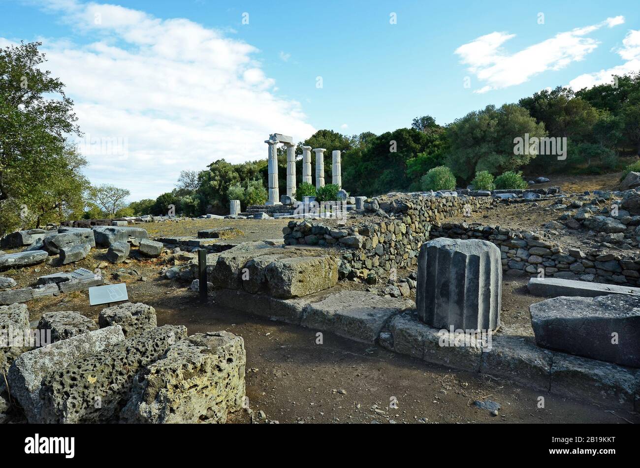 Greece, Samothrace, Sanctuary of the great gods in Palaeopolis, ancient ...