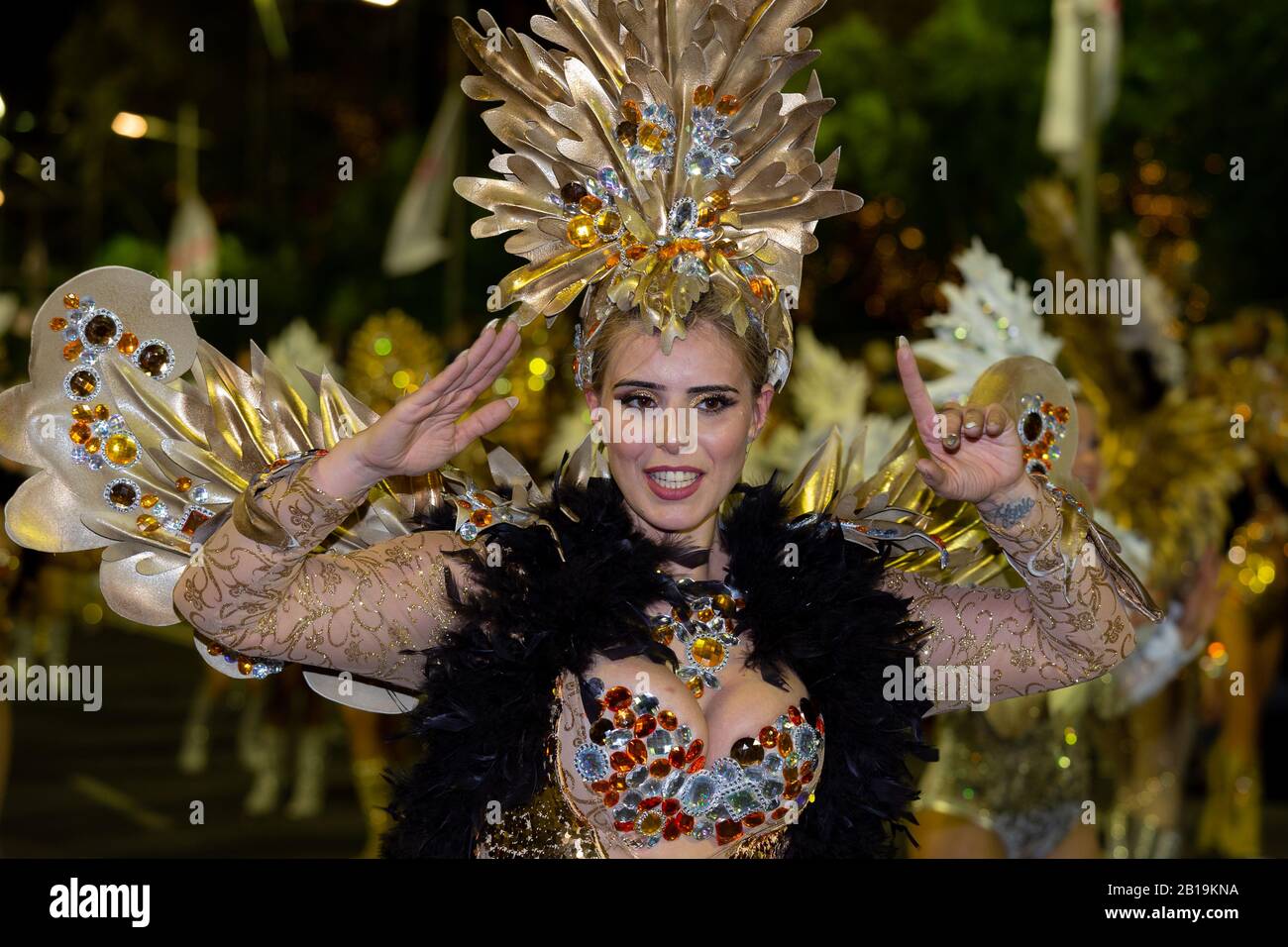 FUNCHAL, PORTUGAL - FEBRUARY 2020: Participants of Madeira island ...