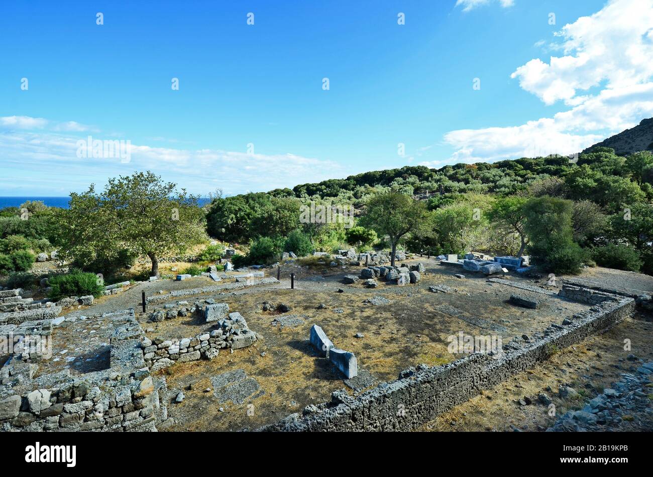 Greece, Samothrace, Sanctuary of the great gods in Palaeopolis, ancient ...