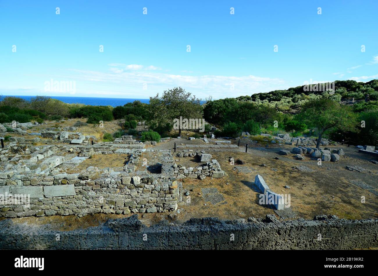 Greece, Samothrace, Sanctuary of the great gods in Palaeopolis, ancient ...