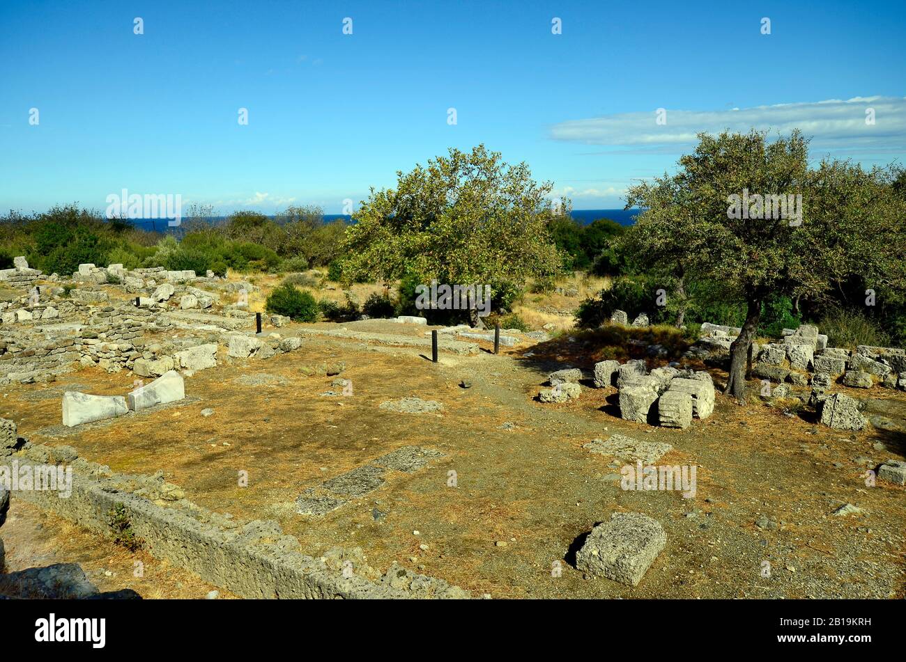 Greece, Samothrace, Sanctuary of the great gods in Palaeopolis, ancient ...