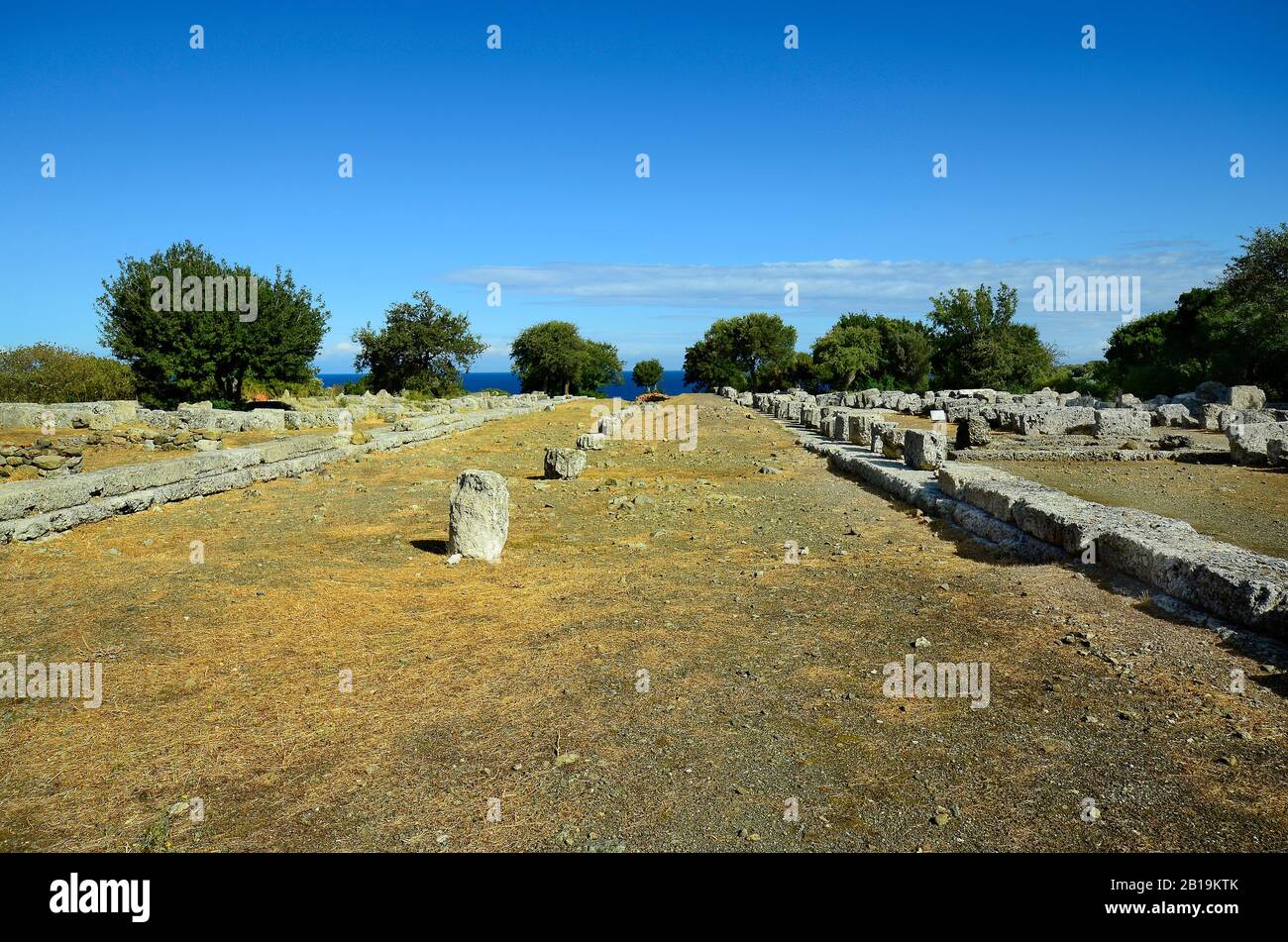 Greece, Samothrace, Sanctuary of the great gods in Palaeopolis, ancient ...