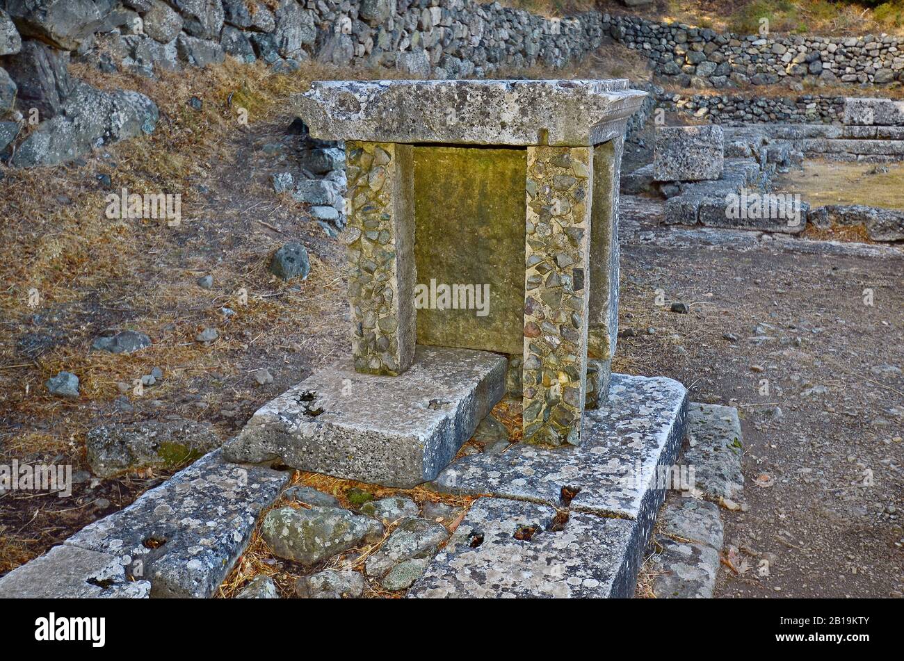 Greece, Samothrace, Sanctuary of the great gods in Palaeopolis, ancient ...