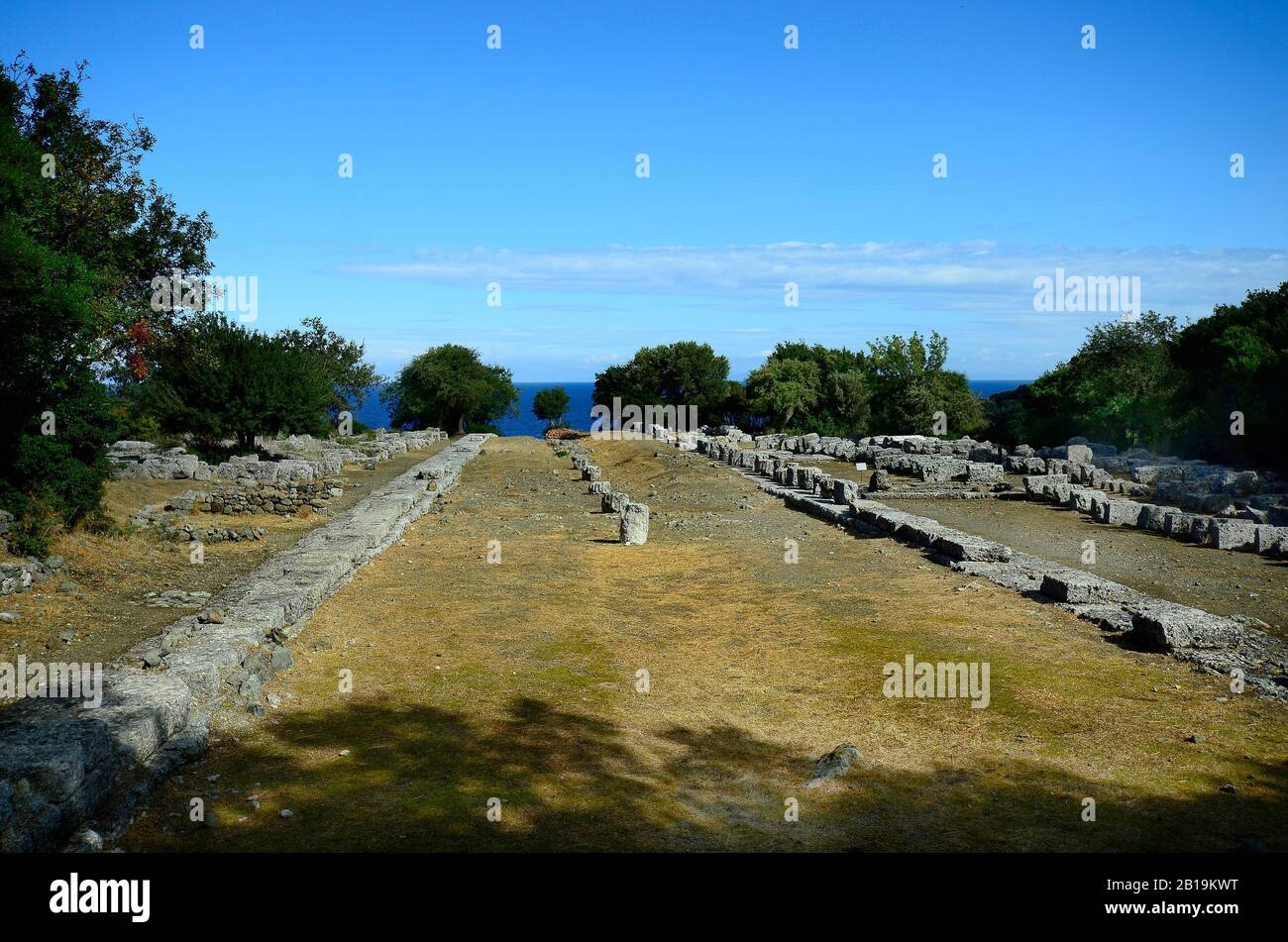 Greece, Samothrace, Sanctuary of the great gods in Palaeopolis, ancient ...