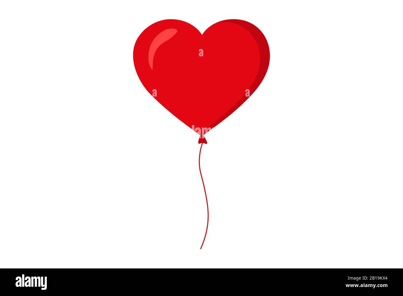 Red balloon in form Cut Out Stock Images & Pictures - Alamy