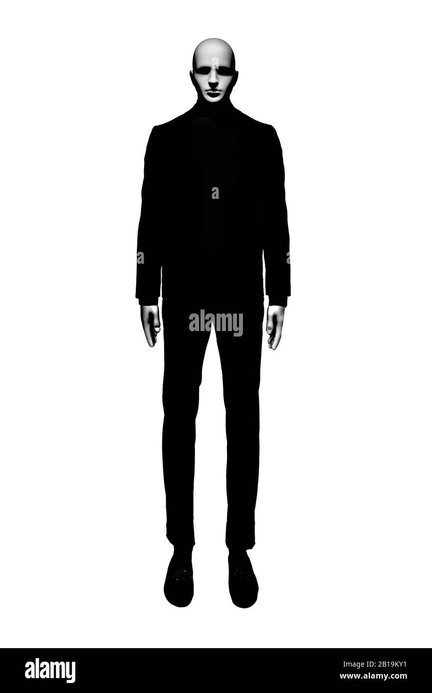 Front view shot maneequin man photo isolated on white background Stock ...