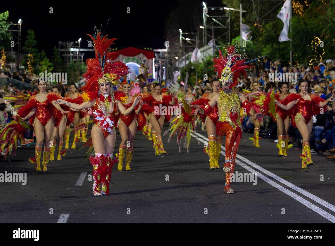 FUNCHAL, PORTUGAL - FEBRUARY 2020: Participants of Madeira island ...