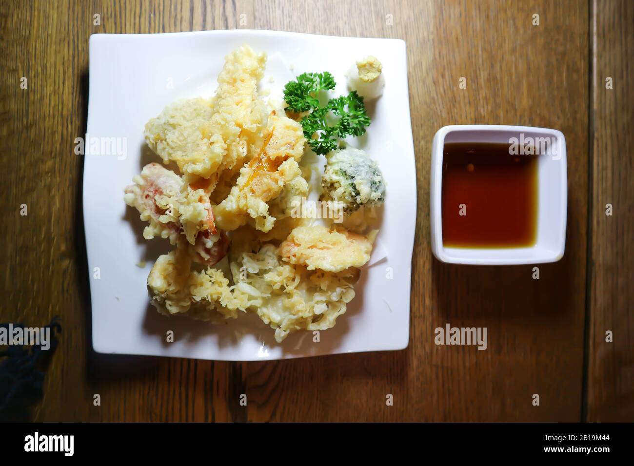 tempura, fried vegetable or vegetable tempura in Japanese food Stock ...
