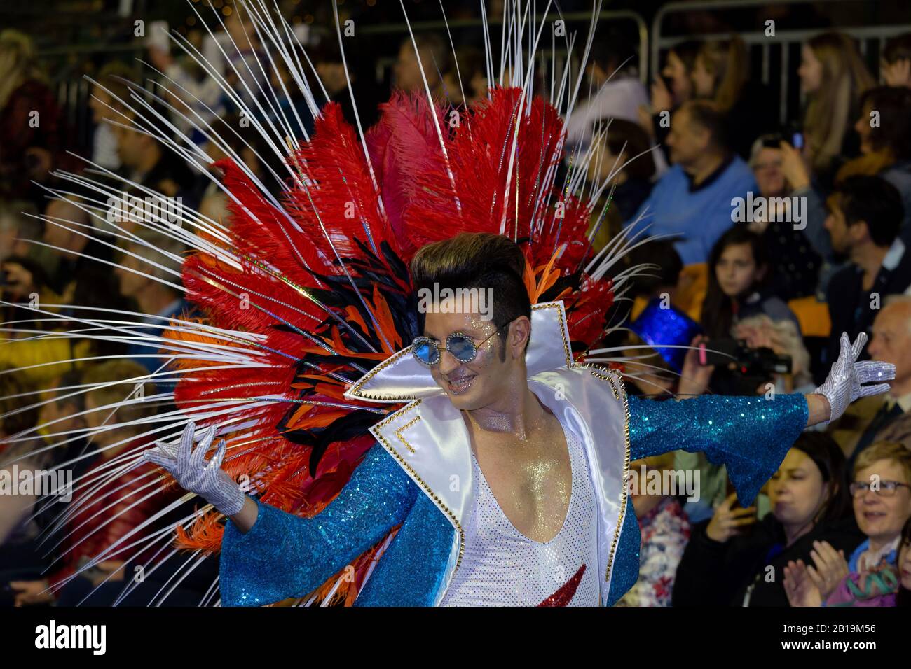 FUNCHAL, PORTUGAL - FEBRUARY 2020: Participants of Madeira island ...