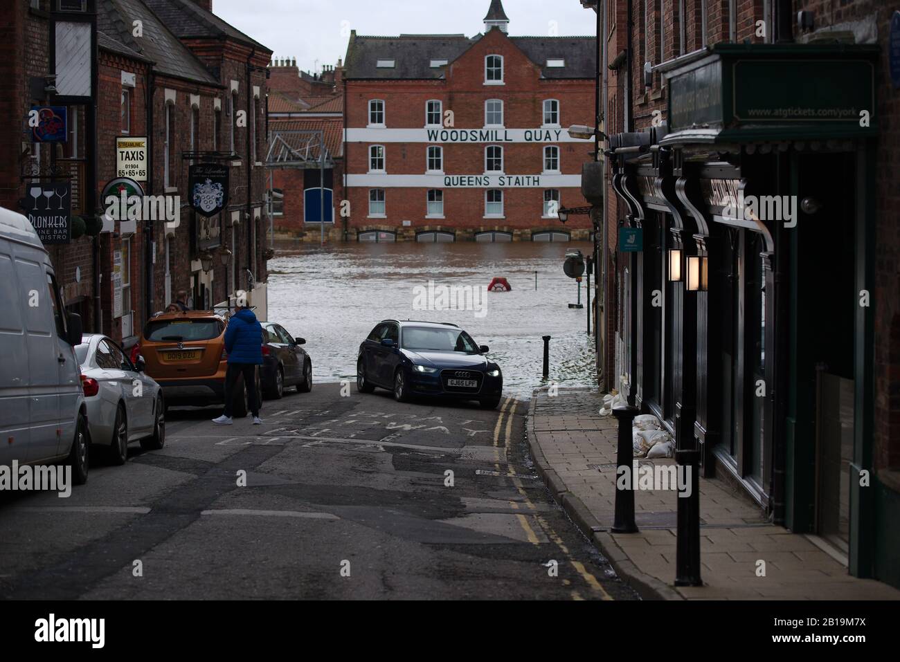 York, North Yorkshire, England 22 February 2020. Cumberland Street in ...