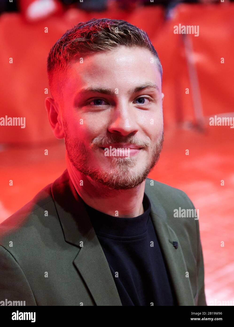 20 February 2020, Berlin: 70th Berlinale. Opening gala: Actor Jannik ...