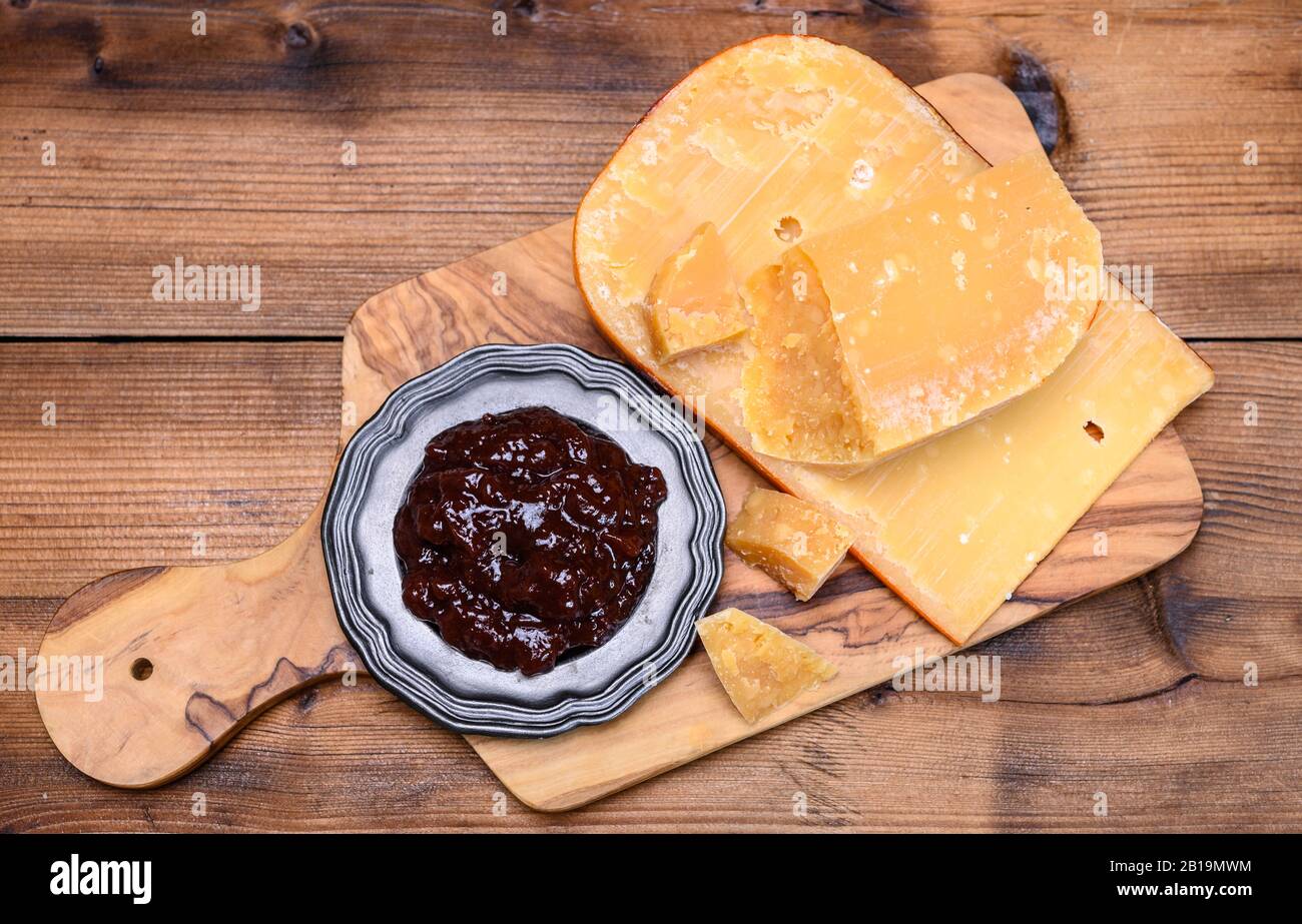 Cheese collection, Dutch old yellow cheese from Terschellinger polder ...