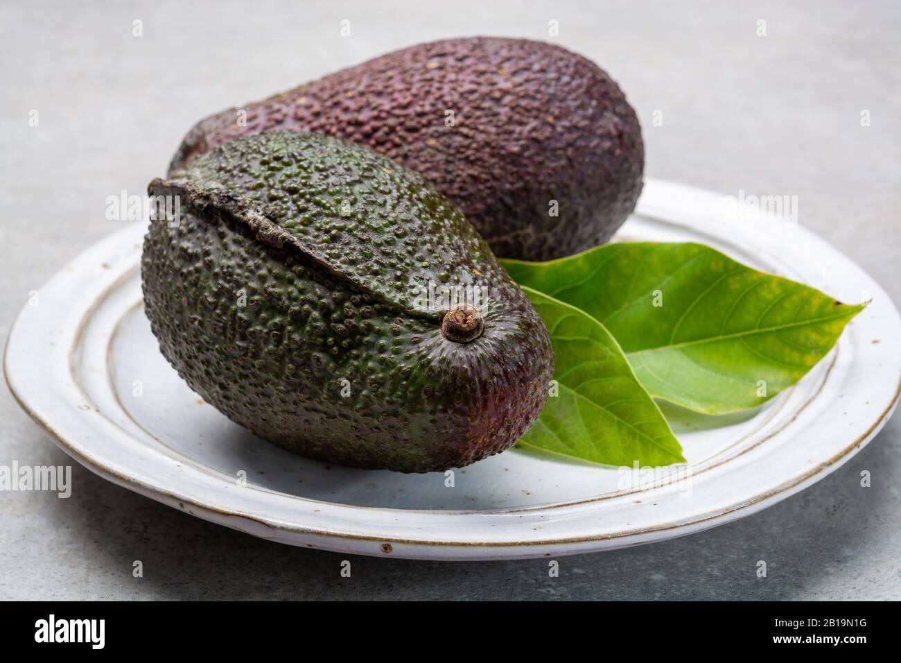 New harvest of fresh ripe hass avocado close up Stock Photo - Alamy