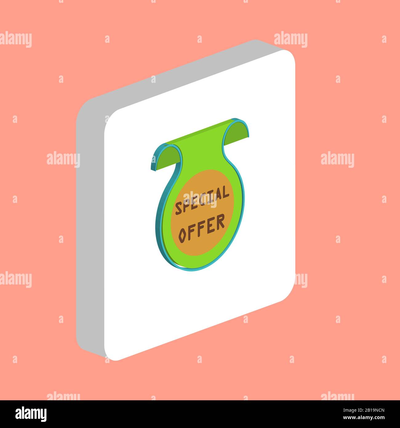 Special Offer Label Simple vector icon. Illustration symbol design ...