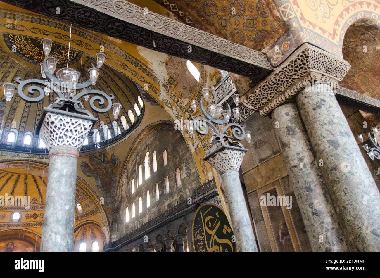 Antique Column in Hagia Sophia Stock Photo - Alamy