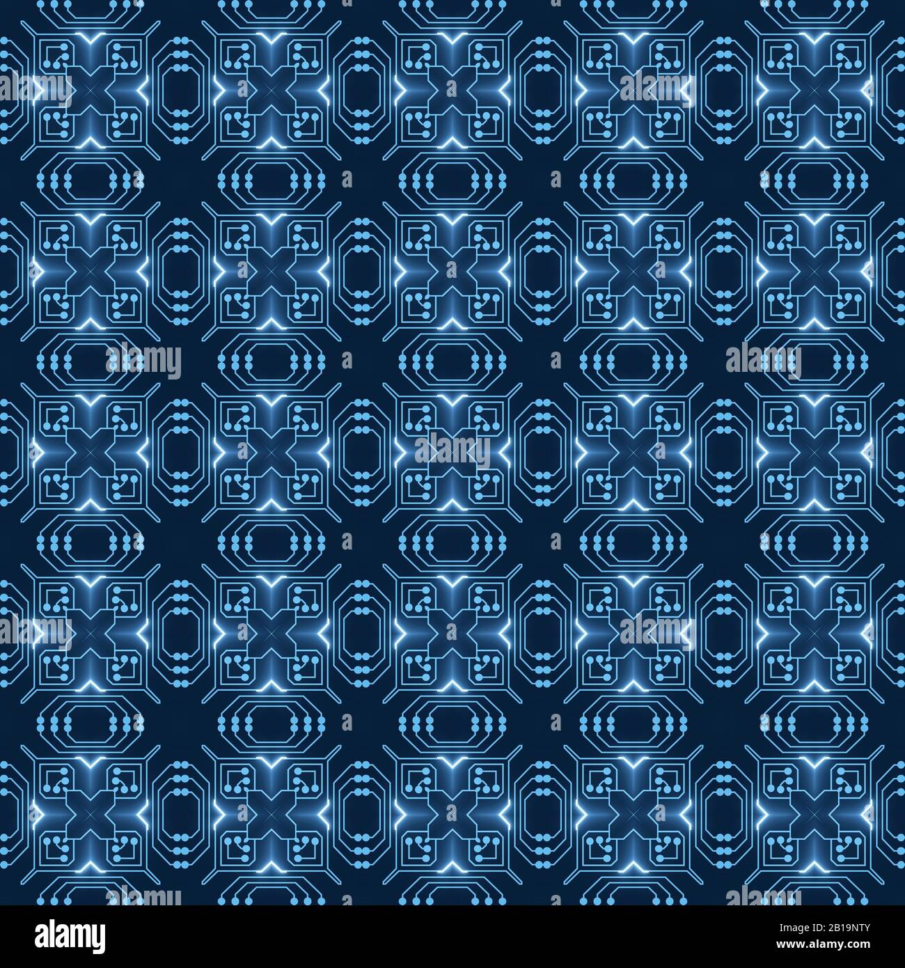 Circuit Board Seamless Pattern, Digital Background. Creative Futuristic Hardware Motherboard ...
