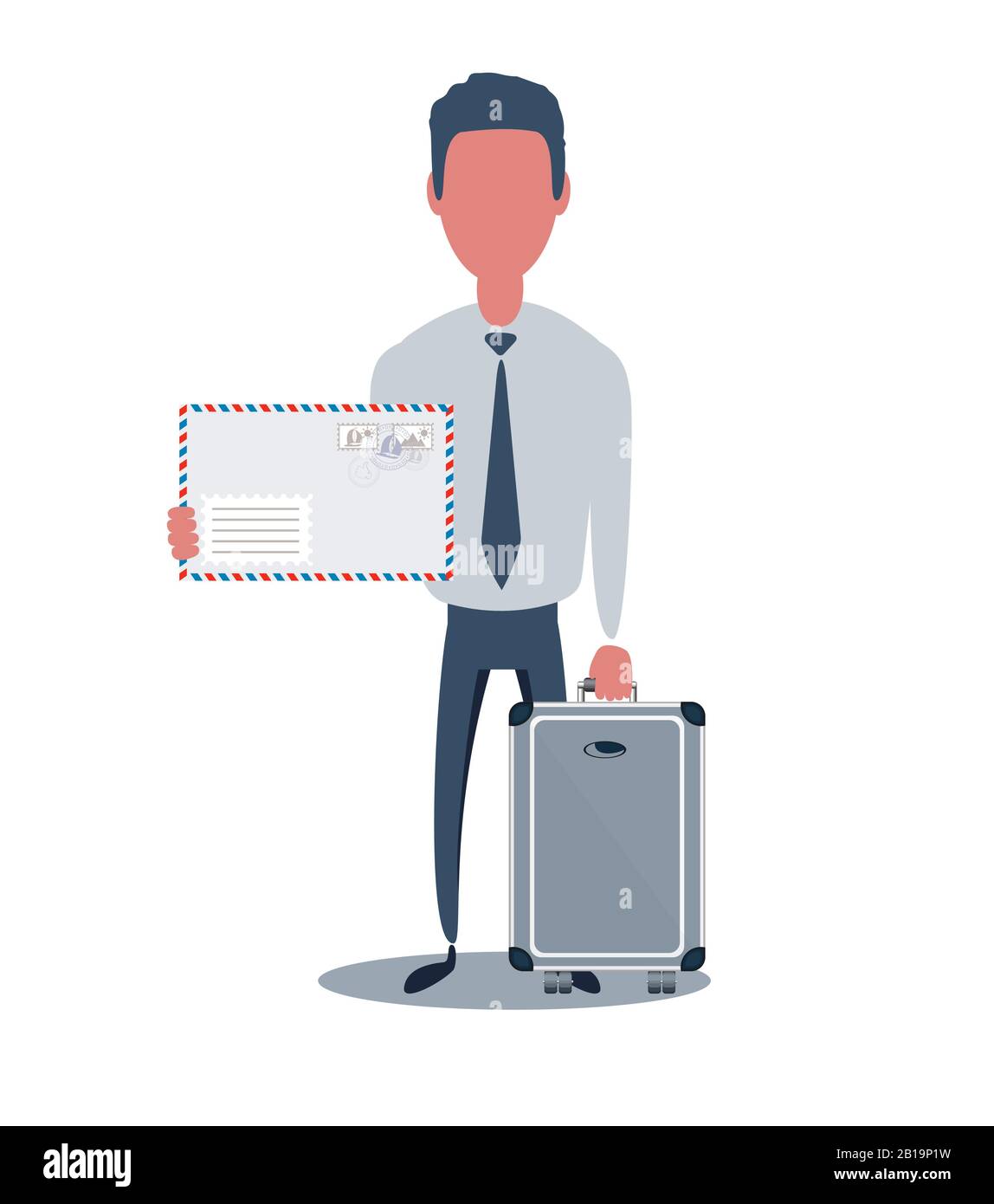 Vintage mail bag Stock Vector Images - Alamy