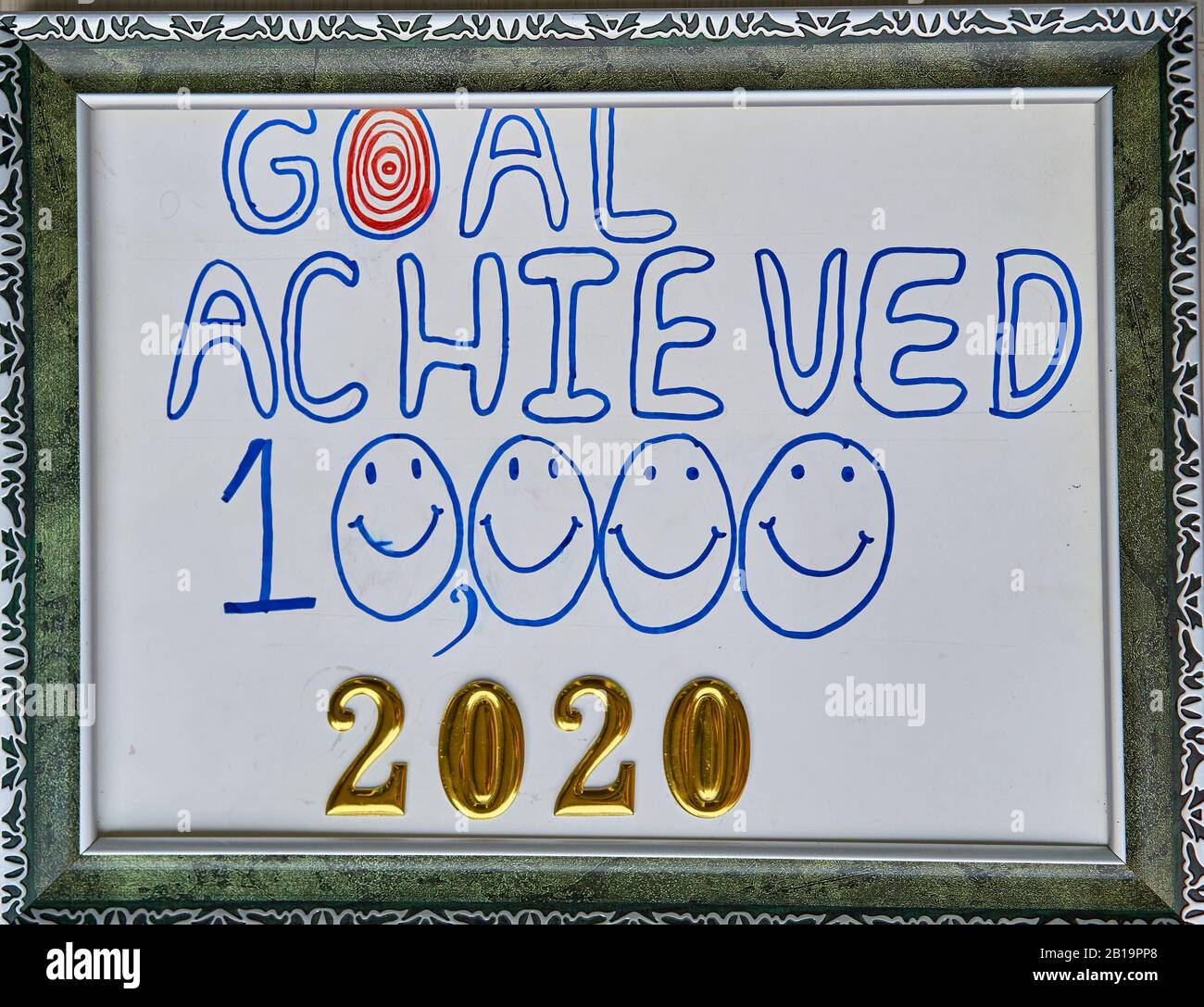 Goal achievement award certificate Stock Photo - Alamy