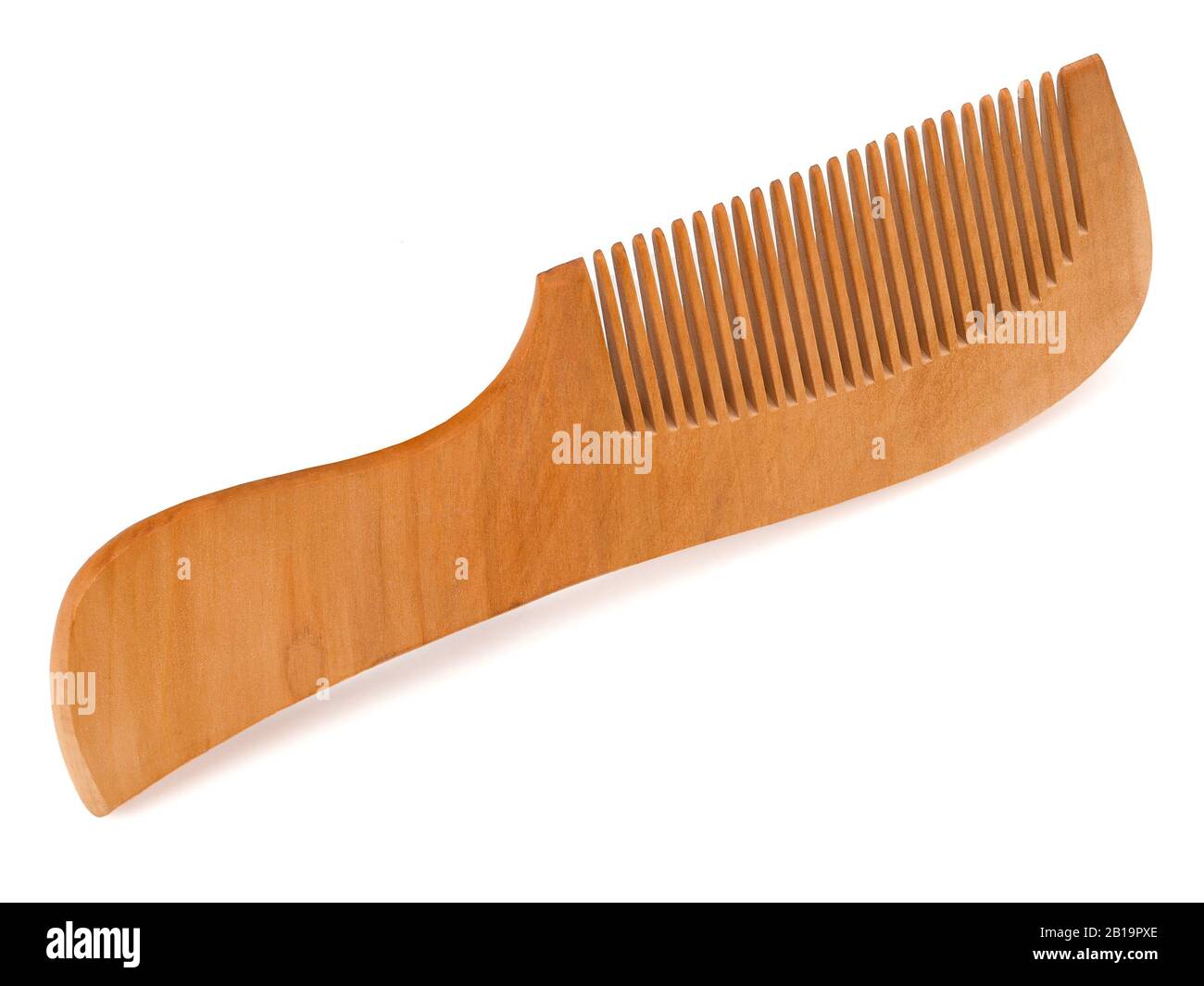 single wood comb isolated on white background Stock Photo - Alamy