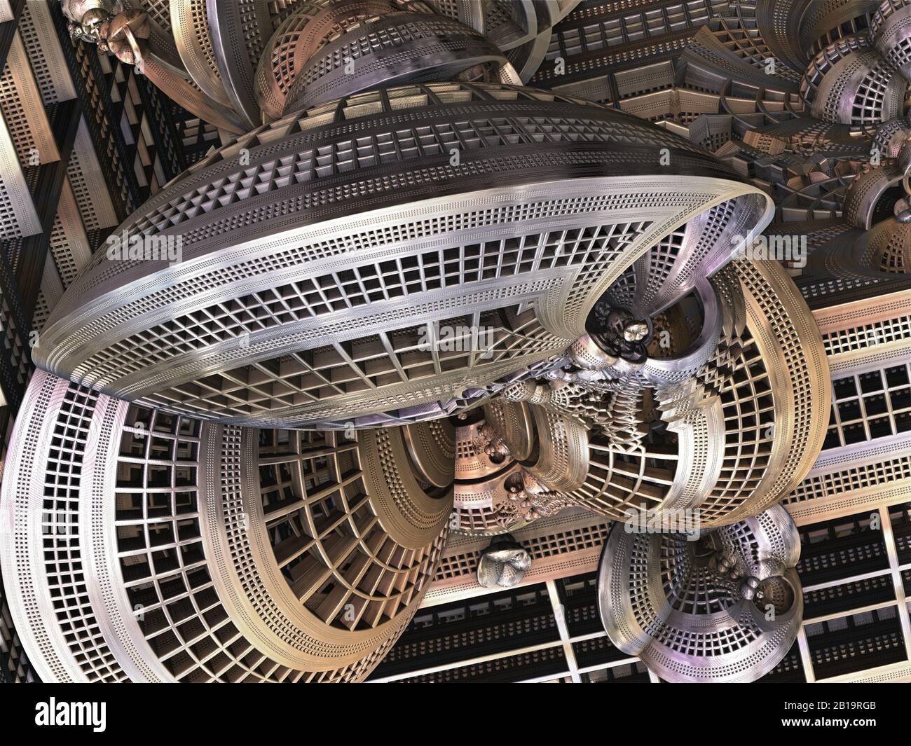 Computer rendered virtual scenery for art and entertainment Stock Photo ...