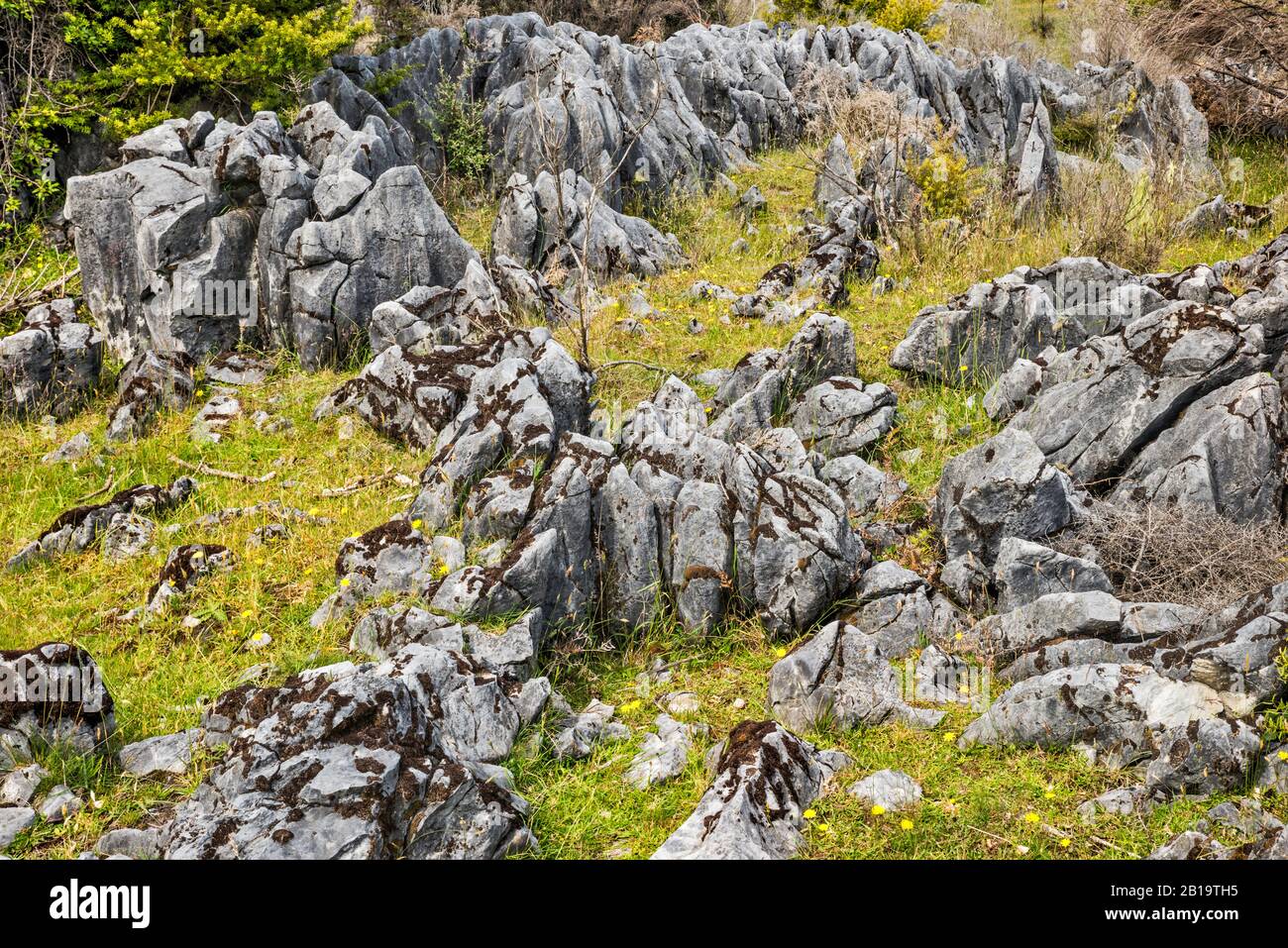 Marble rocks on Canaan Road, off Abel Tasman National Park, Tasman ...